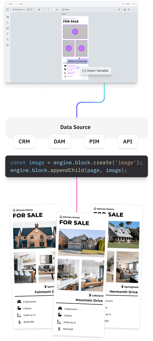 Variable Data Printing - IMG.LY CreativeEditor SDK